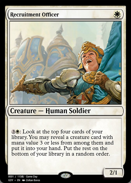 Recruitment Officer Magic The Gathering Mtg Cards